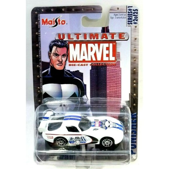 maisto | Toys | Punisher Diecast Dodge Viper G2 Ultimate Marvel Series 1 Maisto 2 Of 25 T16 ...